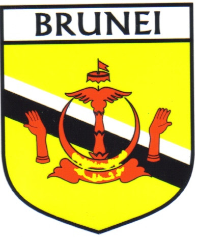 Brunei Flag Country Flag Brunei Decals Stickers Set of 3 - For ...