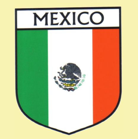 Mexico Flag Country Flag Mexico Decals Stickers Set of 3 - For ...