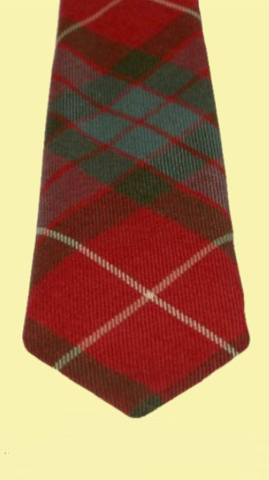 Fraser Red Weathered Clan Tartan Lightweight Wool Straight Mens Neck ...