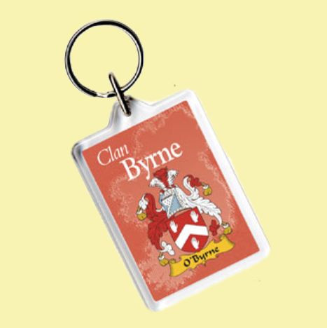 Byrne Coat of Arms Irish Family Name Acryllic Key Ring Set of 3 - For ...