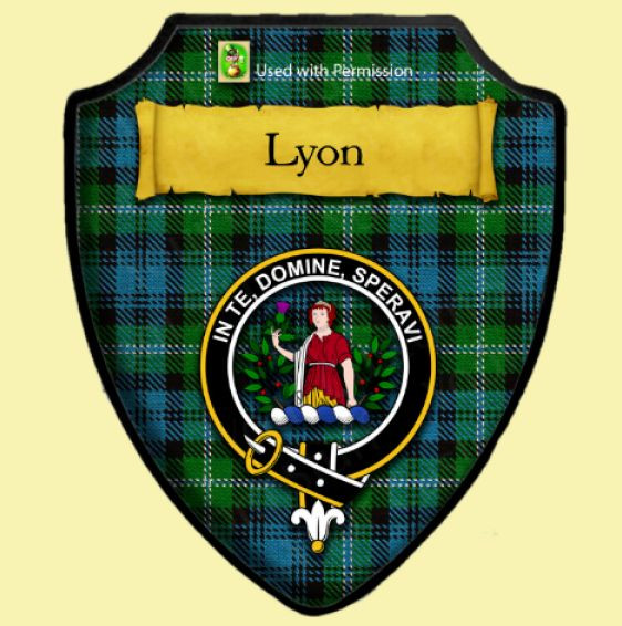 Lyon Ancient Tartan Crest Wooden Wall Plaque Shield - For Everything ...