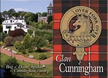 Cunningham Clan Badge Scottish Family Name Fridge Magnets Set of 2 ...
