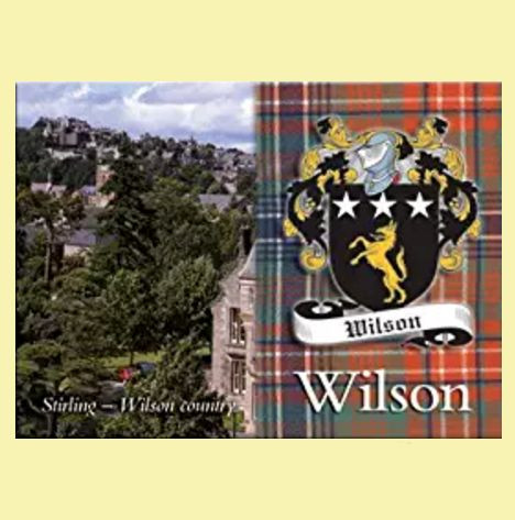 Wilson Coat of Arms Scottish Family Name Fridge Magnets Set of 2 - For ...