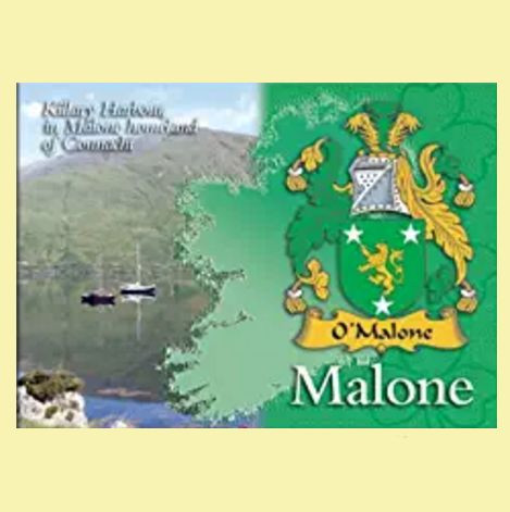 Malone Coat of Arms Irish Family Name Fridge Magnets Set of 2 - For ...
