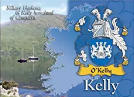 Kelly Coat of Arms Irish Family Name Fridge Magnets Set of 2 - For ...