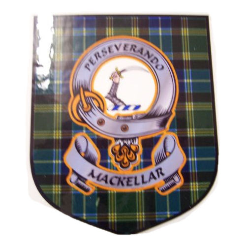 MacKellar Clan Tartan Clan MacKellar Badge Shield Decal Sticker Set of ...