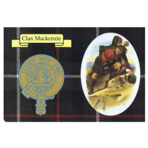MacKenzie Clan Crest Tartan History MacKenzie Clan Badge Postcards Pack ...
