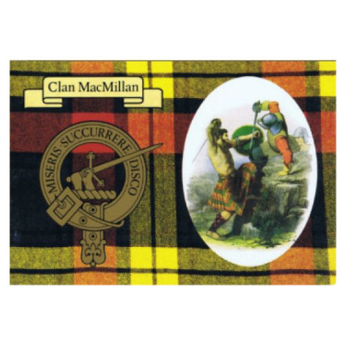 MacMillan Clan Crest Tartan History MacMillan Clan Badge Postcards Pack ...