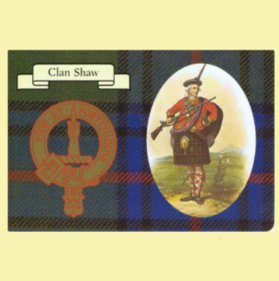 Shaw Clan Crest Tartan History Shaw Clan Badge Postcards Pack of 5 ...
