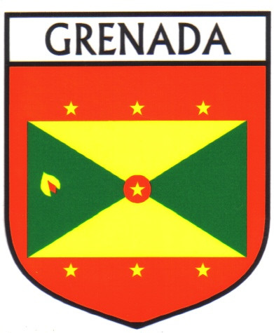 Grenada Flag Country Flag Grenada Decals Stickers Set of 3 - For ...