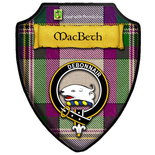 MacBeth Dance Tartan Crest Wooden Wall Plaque Shield - For Everything ...