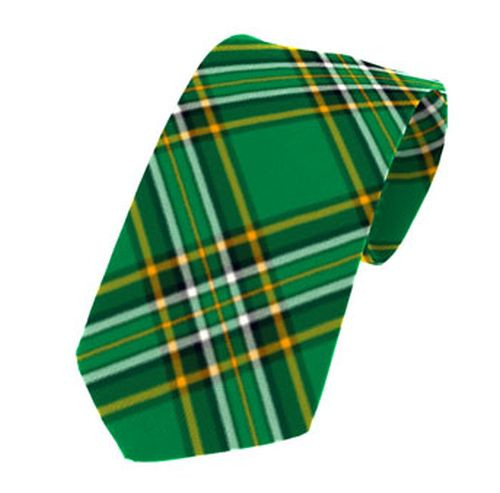 Irish National Tartan Straight Lightweight Wool Mens Neck Tie - For ...