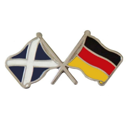 Saltire Germany Crossed Country Flags Friendship Enamel Lapel Pin Set x ...