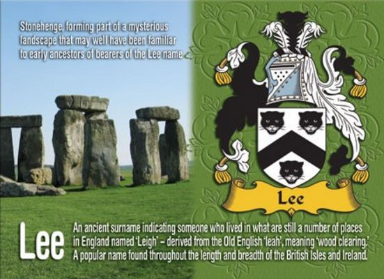 Lee Coat of Arms English Family Name Fridge Magnets Set of 2 - For ...