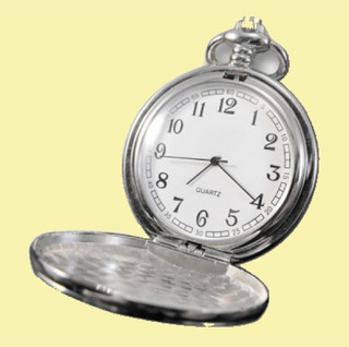 Gibson Clan Crest Round Shaped Chrome Plated Pocket Watch - For ...