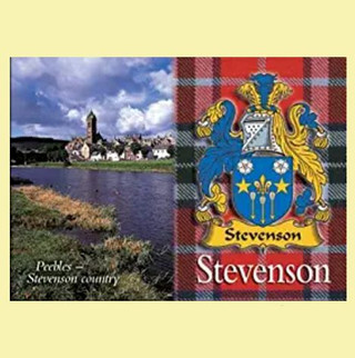 Stevenson Coat of Arms Scottish Family Name Fridge Magnets Set of 2 ...