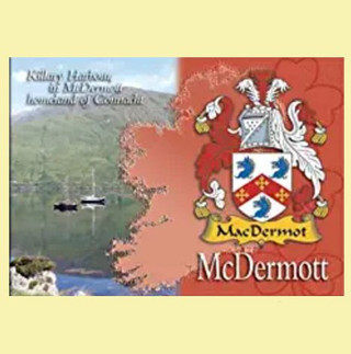 McDermott Coat of Arms Irish Family Name Fridge Magnets Set of 2 - For ...