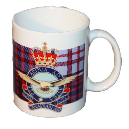 RCAF Tartan Crest Ceramic Mugs RCAF Badge Mugs Set of 2 - For ...
