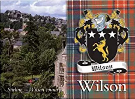 Wilson Coat of Arms Scottish Family Name Fridge Magnets Set of 2 - For ...