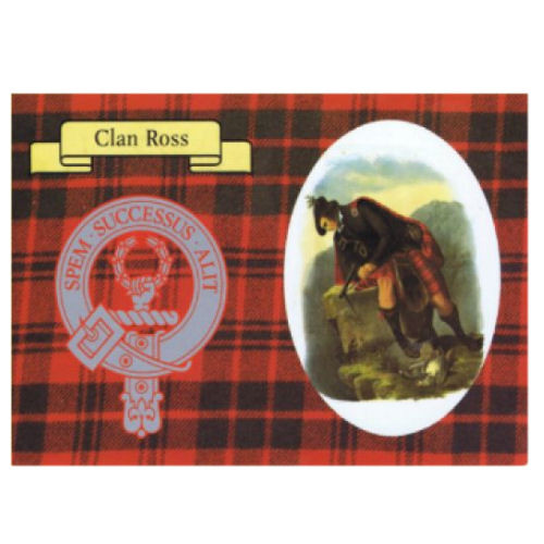 Ross Clan Crest Tartan History Ross Clan Badge Postcards Pack of 5 ...