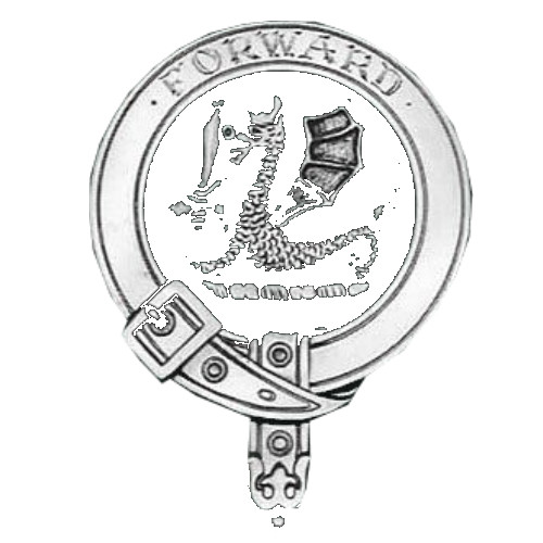 MacBeth Clan Badge Polished Sterling Silver MacBeth Clan Crest - For ...