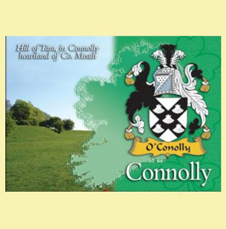 Connolly Coat of Arms Irish Family Name Fridge Magnets Set of 2 - For ...