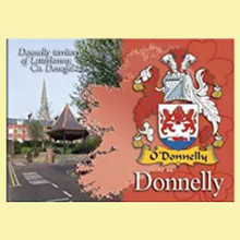 Donnelly Coat of Arms Irish Family Name Fridge Magnets Set of 2 - For ...