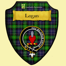Logan Hunting Tartan Crest Wooden Wall Plaque Shield - For Everything ...