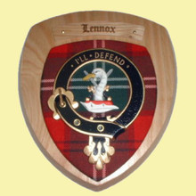 Lennox Clan Crest Tartan 10 x 12 Woodcarver Wooden Wall Plaque - For ...