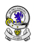 Clarke Clan Badge Print Clarke Scottish Clan Crest Badge - For ...