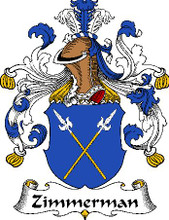 Zimmerman German Coat of Arms Large Print Zimmerman German Family Crest ...