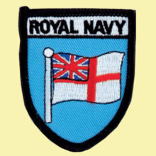 Royal Navy Flag Military Badge Embroidered Cloth Patch Set x 3 - For ...