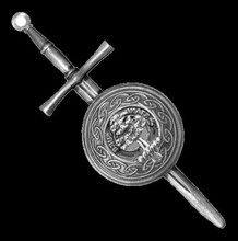 Anderson Clan Badge Sterling Silver Dirk Shield Large Clan Crest Kilt ...