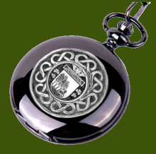 Callahan Irish Coat Of Arms Pewter Family Crest Black Hunter Pocket ...