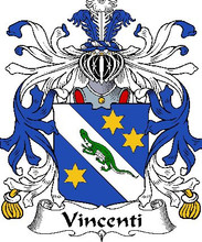 Vincenti Italian Coat Of Arms Family Crest Paper Poster - For ...