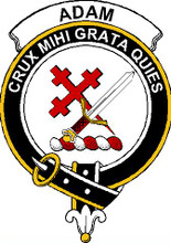 Adam Clan Badge Print Adam Scottish Clan Crest Badge - For Everything ...