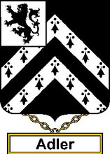 Adler English Coat of Arms Large Print Adler English Family Crest - For ...