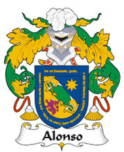 Alonso Spanish Coat of Arms Print Alonso Spanish Family Crest Print ...