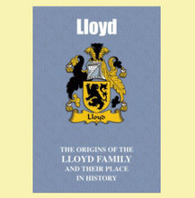 Lloyd Coat Of Arms History English Family Name Origins Mini Book - For ...
