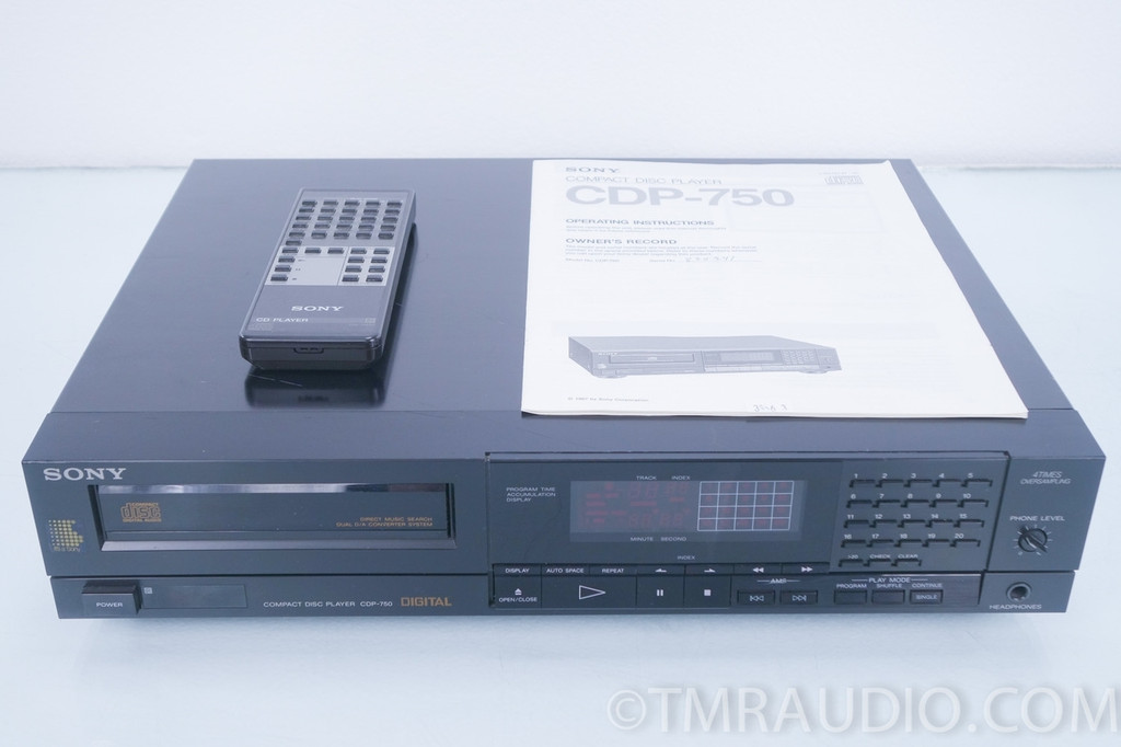 Sony CDP-750 Single Disc CD Player - The Music Room
