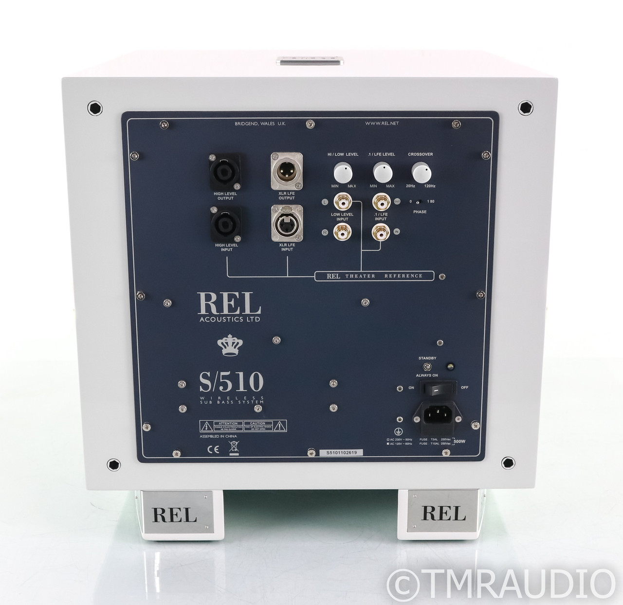 REL S/510 10" Powered Subwoofer; S510; White - The Music Room