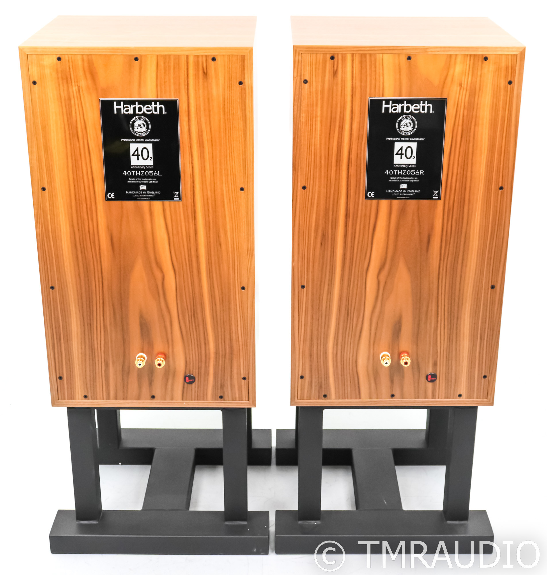 Harbeth 40.2 40th Anniversary Floorstanding Speakers; Walnut Pair w ...