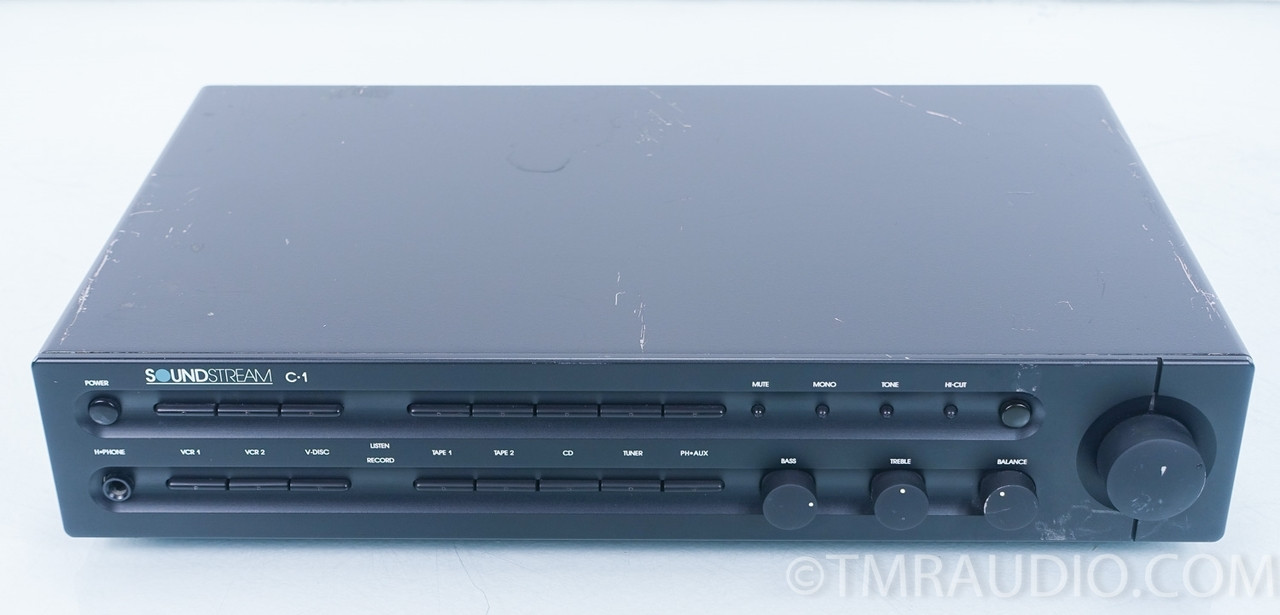 Soundstream C-1 Stereo Preamplifier; Remote - The Music Room