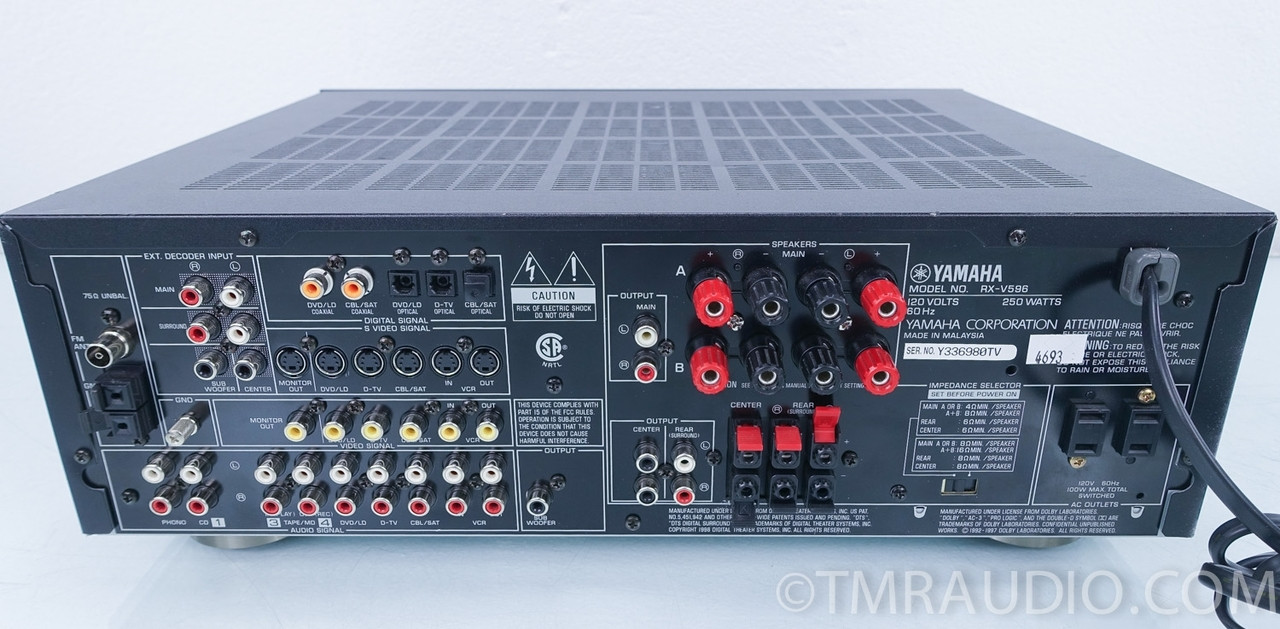 Yamaha Natural Sound RX V596 5.1 Channel AV Receiver - The Music Room