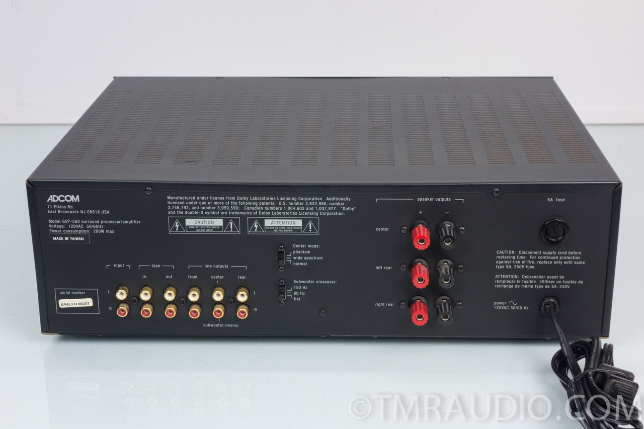 Adcom GSP-560 Surround Processor / Amplifier in Factory Box