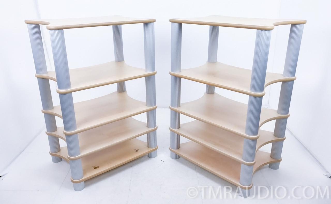 SolidTech Radius Solo 5 Audio Rack; Birch / Silver - The Music Room