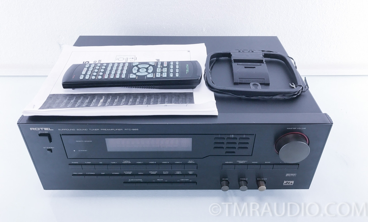 Rotel RTC-965 5.1 Channel Surround Sound Preamplifier / Processor / Tuner