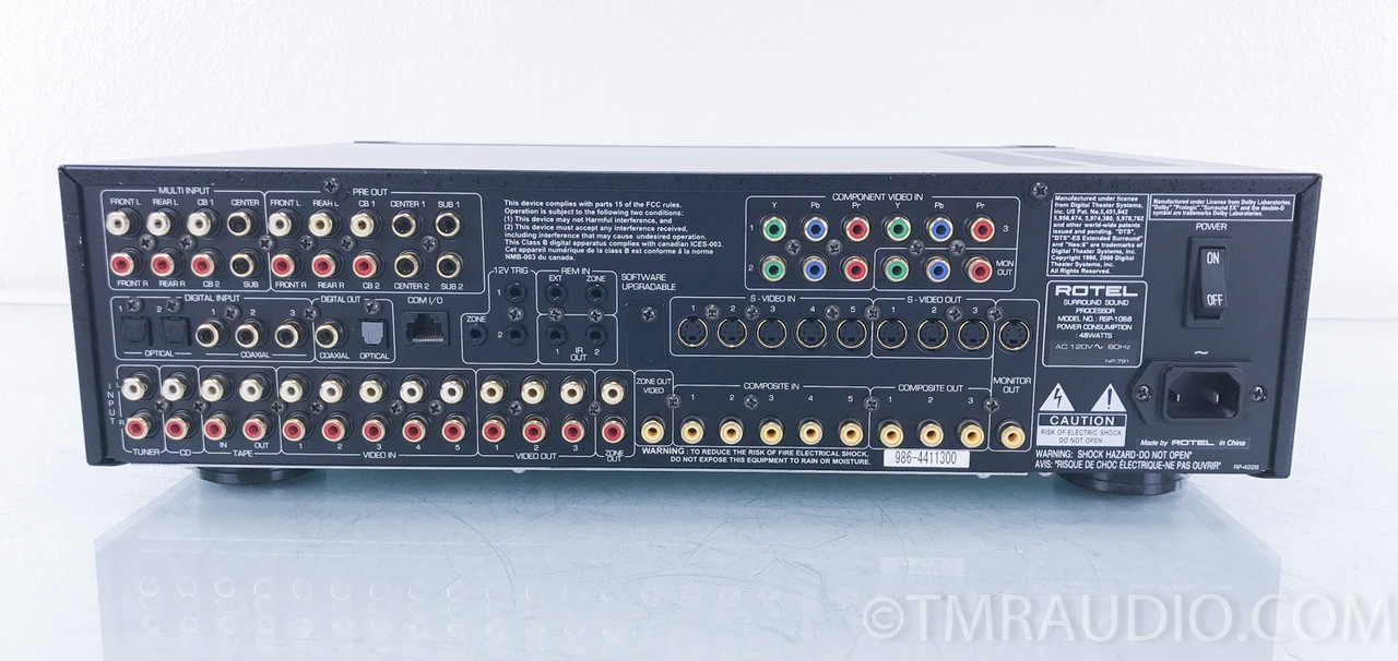 Rotel RSP-1068 Surround Preamplifier / Processor - The Music Room