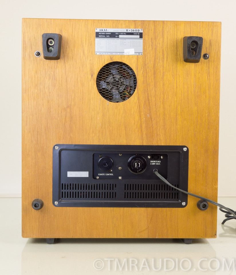 AKAI X-360D Vintage Reel to Reel Tape Recorder in Wood Cabinet AS-IS ...