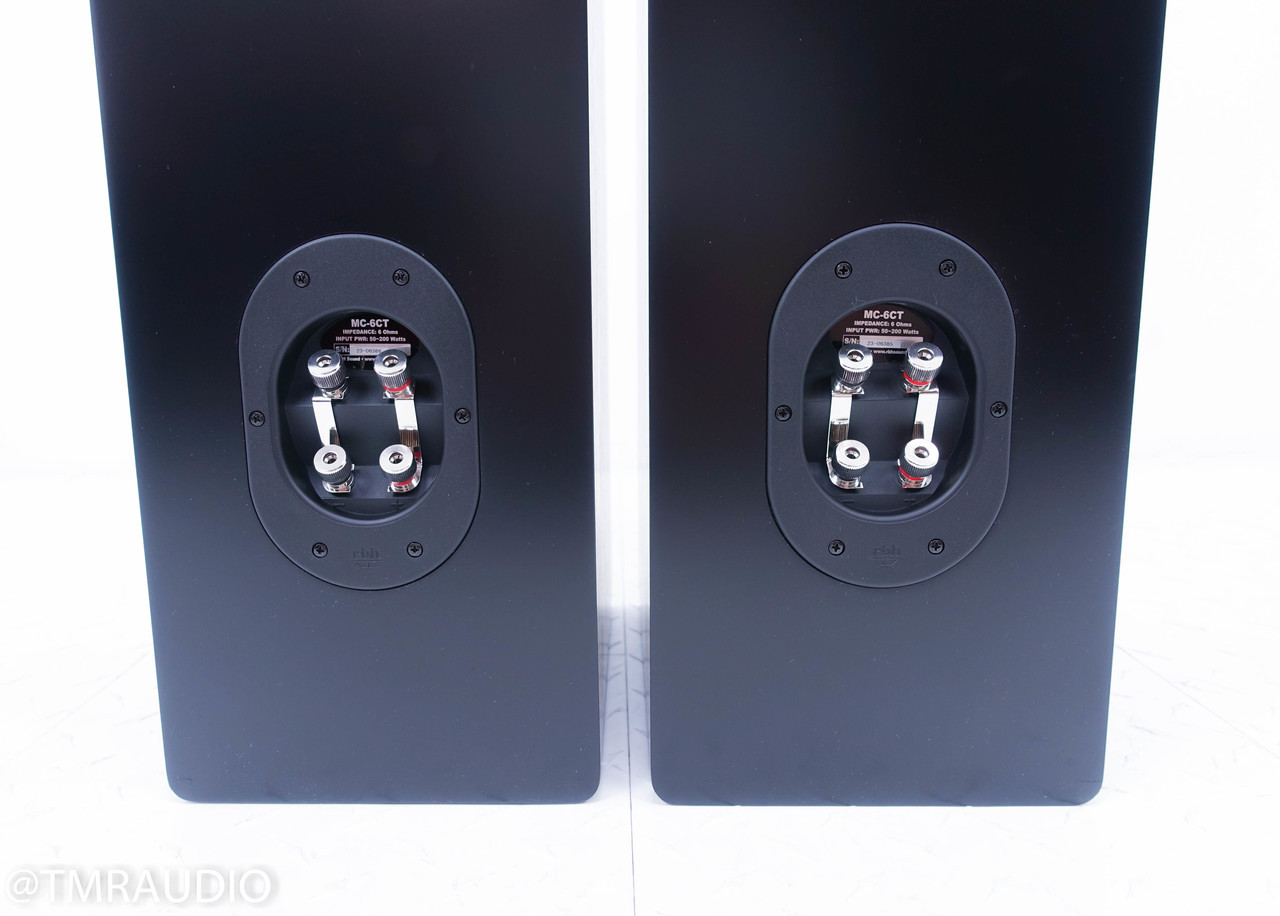RBH MC-6CT Floorstanding Speakers; MC6-CT; Black Pair (New old stock ...